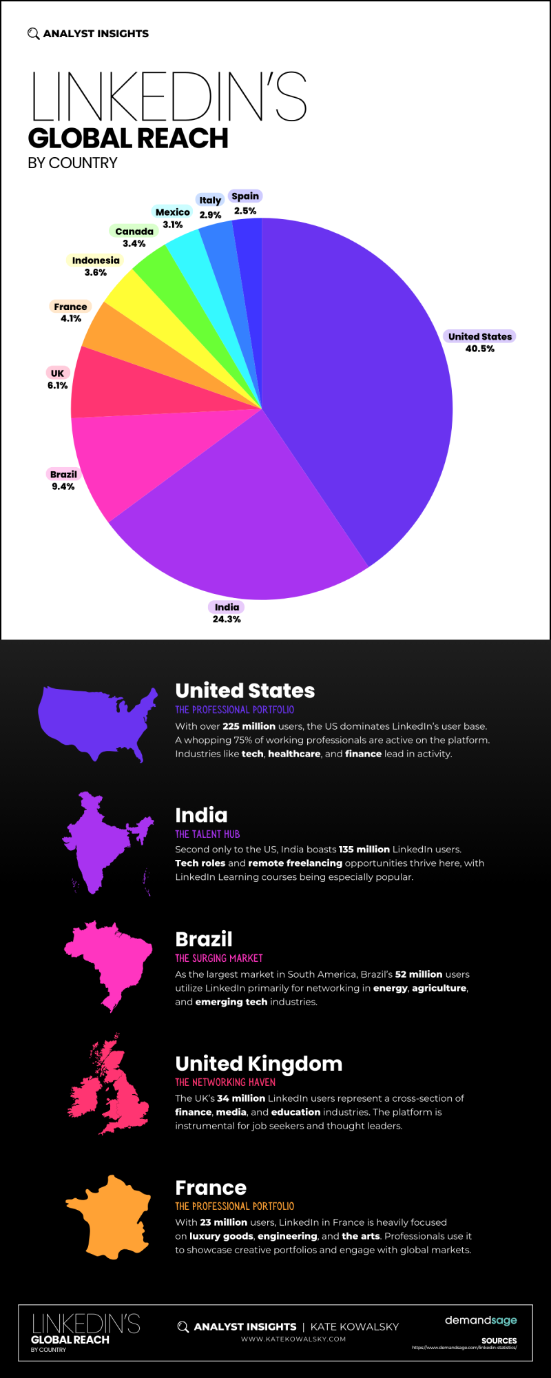 Linkedin Statistics You Should Know 2023-2025 - Kate Kowalsky